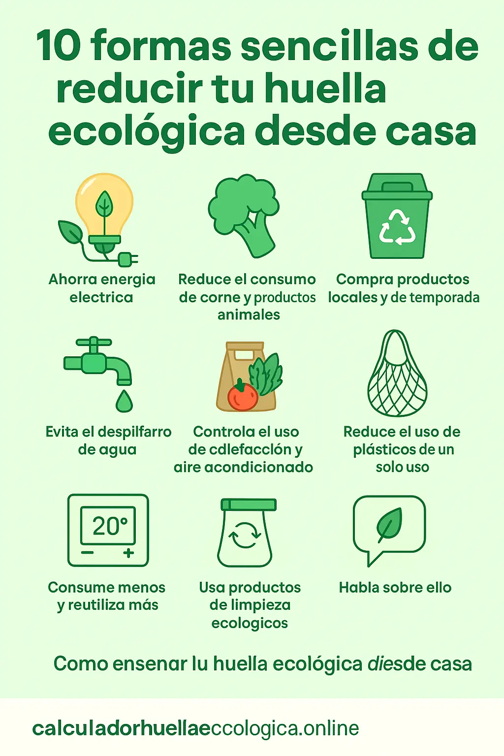 10 formas sencillas de reducir tu huella ecológica desde casa - 🌱 ...